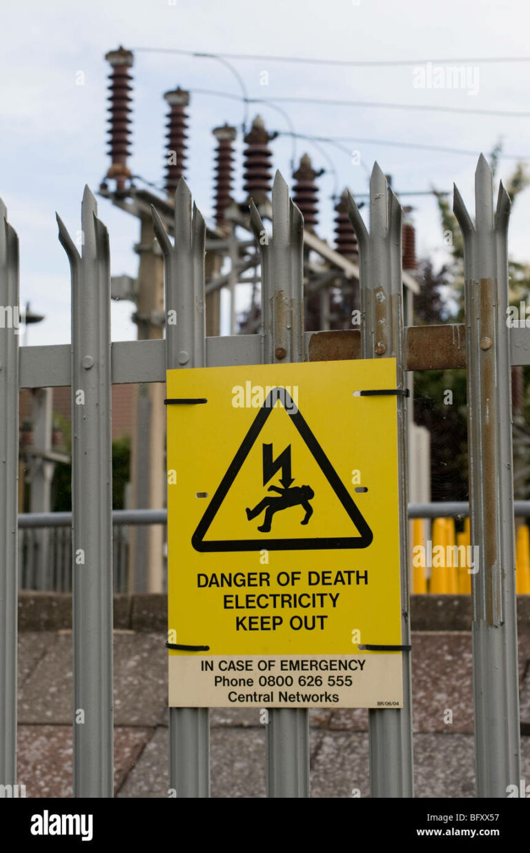 Substation Safety Signs - A3 Engineering | Electrical Substation ...